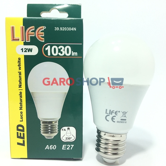 GaroShop. LIFE SERIE EL LAMPADINA LED E27 12W BULB A60