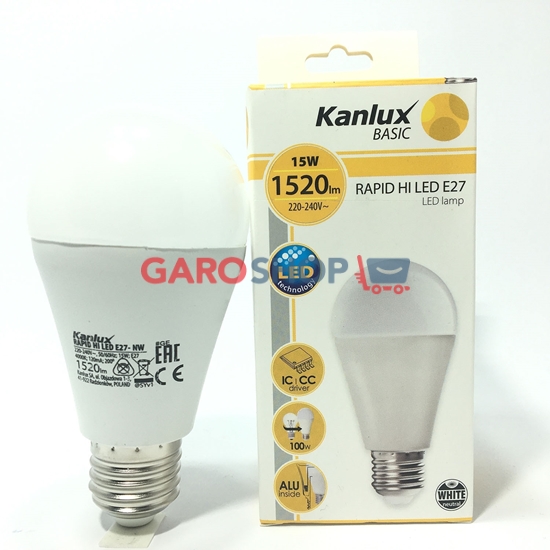 GaroShop. KANLUX RAPID LAMPADINA LED E27 15W BULB A60